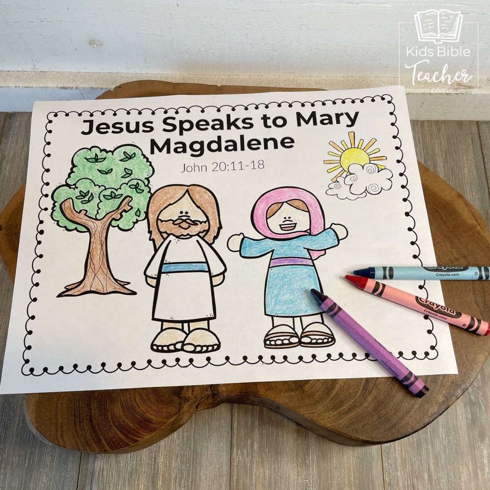 Easter Bible Activity Pages, Resurrection Sunday School Craft, Easter ...