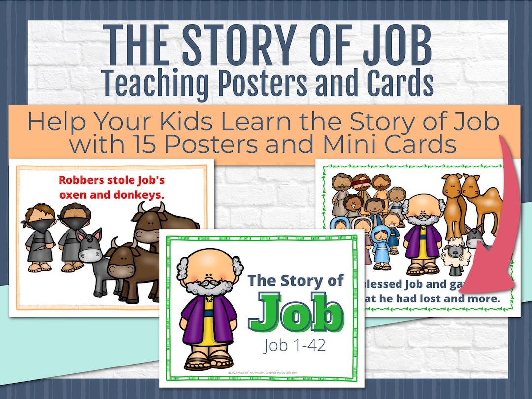 Job Bible Story Craft, Story of Job Bible Lesson, Christian Homeschool ...