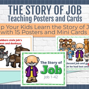 Job Bible Story Craft, Story of Job Bible Lesson, Christian Homeschool ...