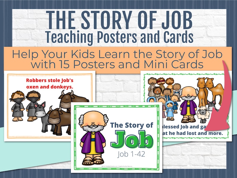 Job Bible Story Craft, Story of Job Bible Lesson, Christian Homeschool ...