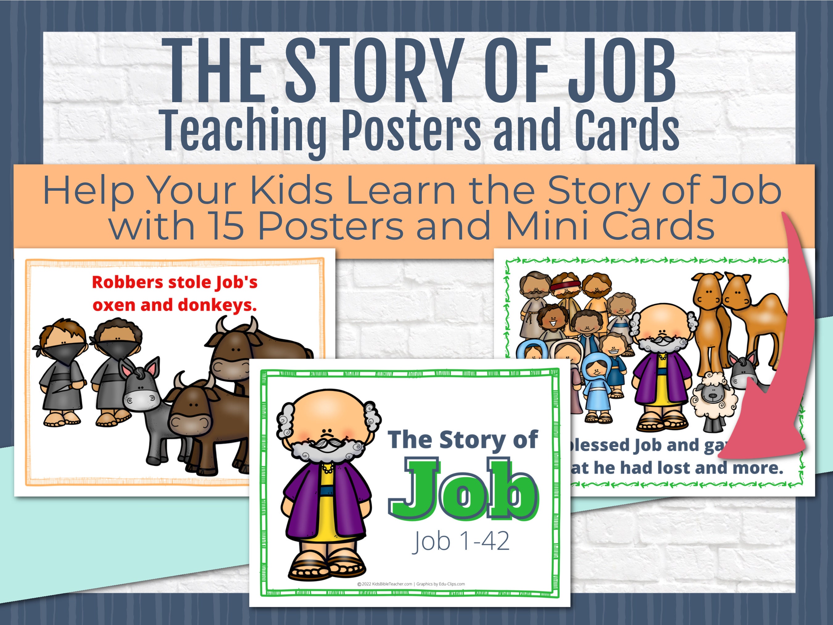 Job Bible Story Craft, Story of Job Bible Lesson, Christian Homeschool ...