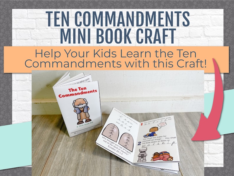 10 Commandments Craft, Bible Study Children, Sunday School Lesson ...
