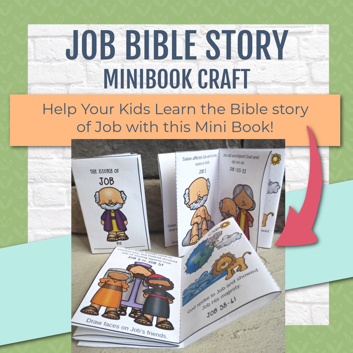 Job Bible Craft, Story of Job Bible Lesson, Christian Homeschool ...
