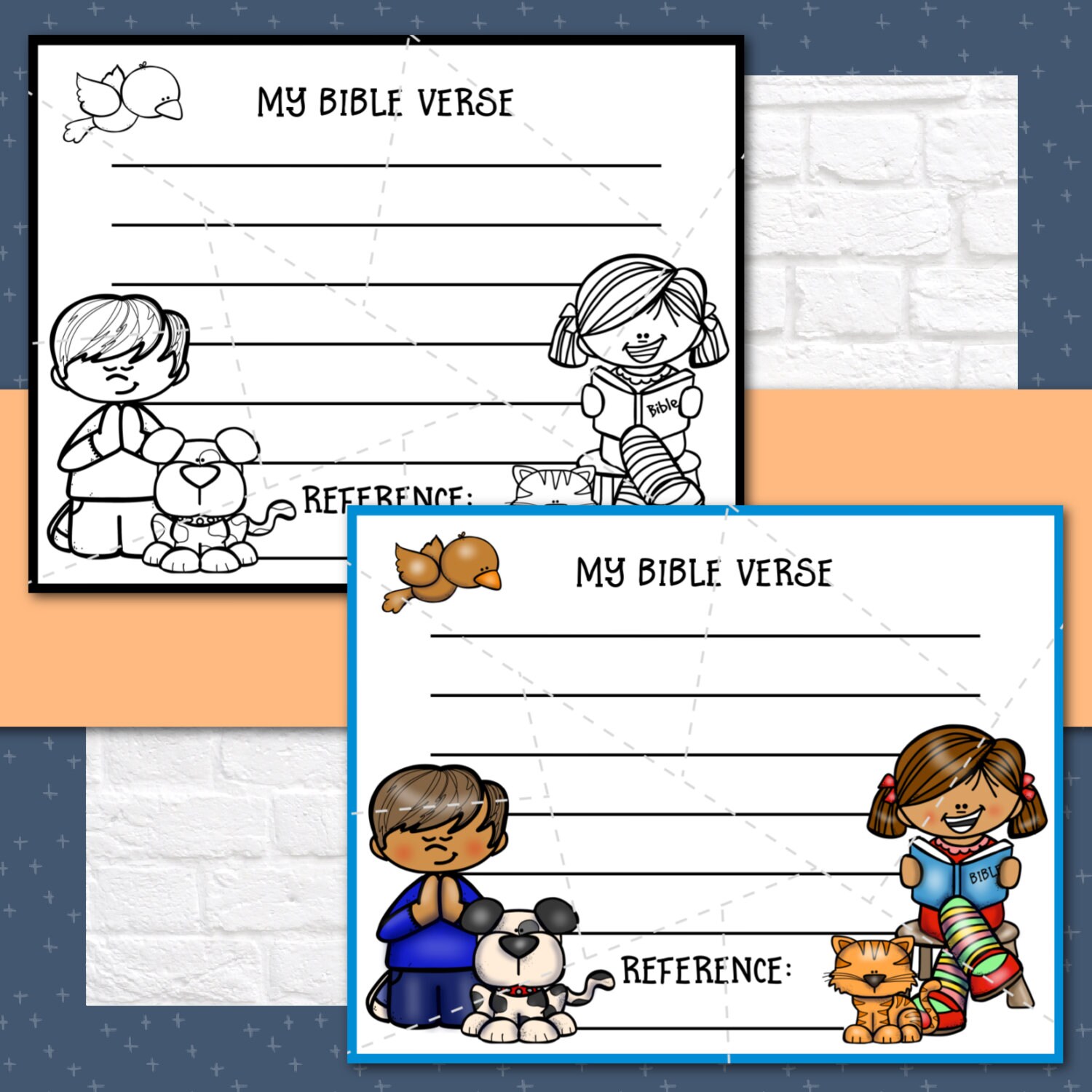 Bible Memory Verse Craft, Bible Verse Flashcards, Kids Bible Study ...