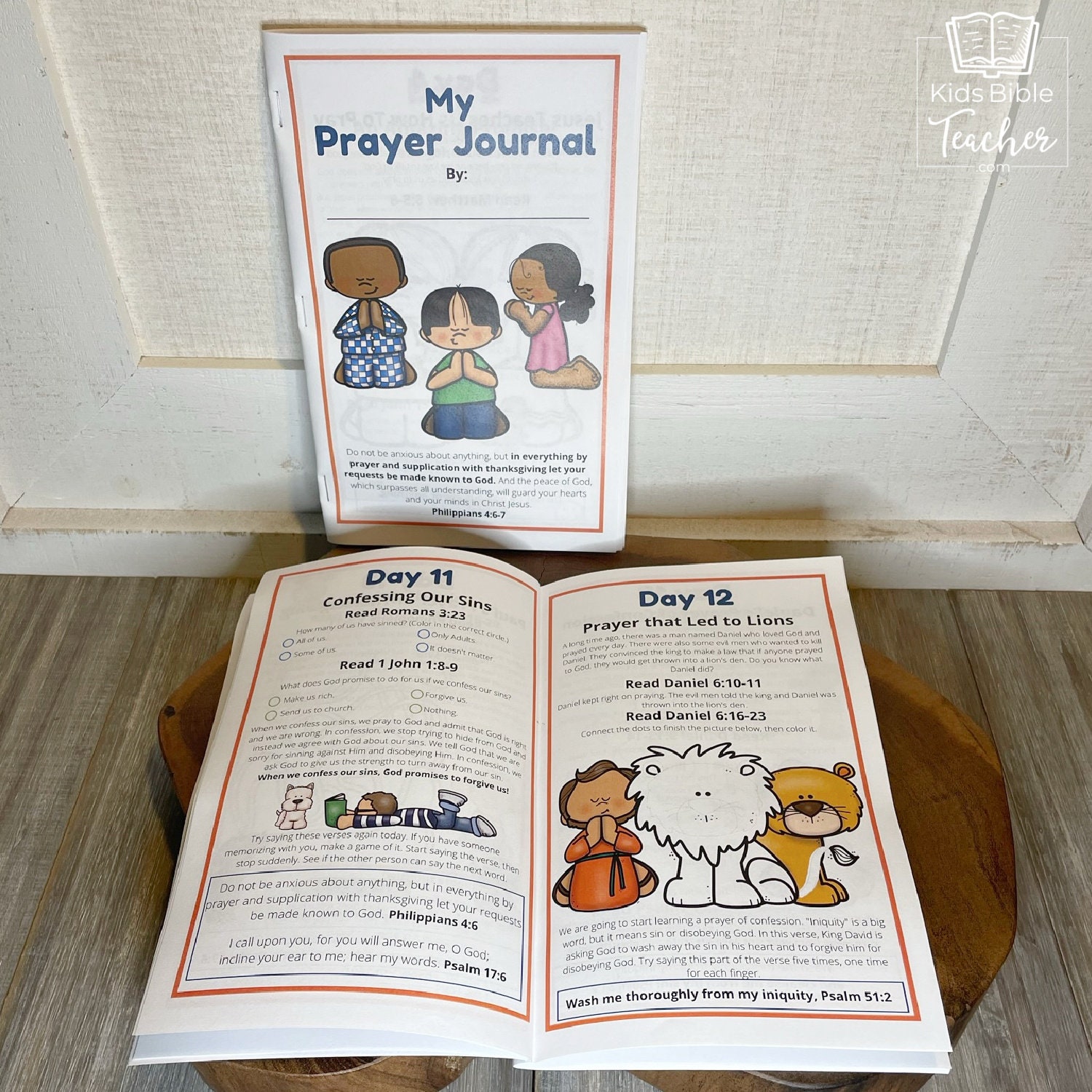 Prayer Journal Pages for Preschool Young Kids Sermon Notes Church ...