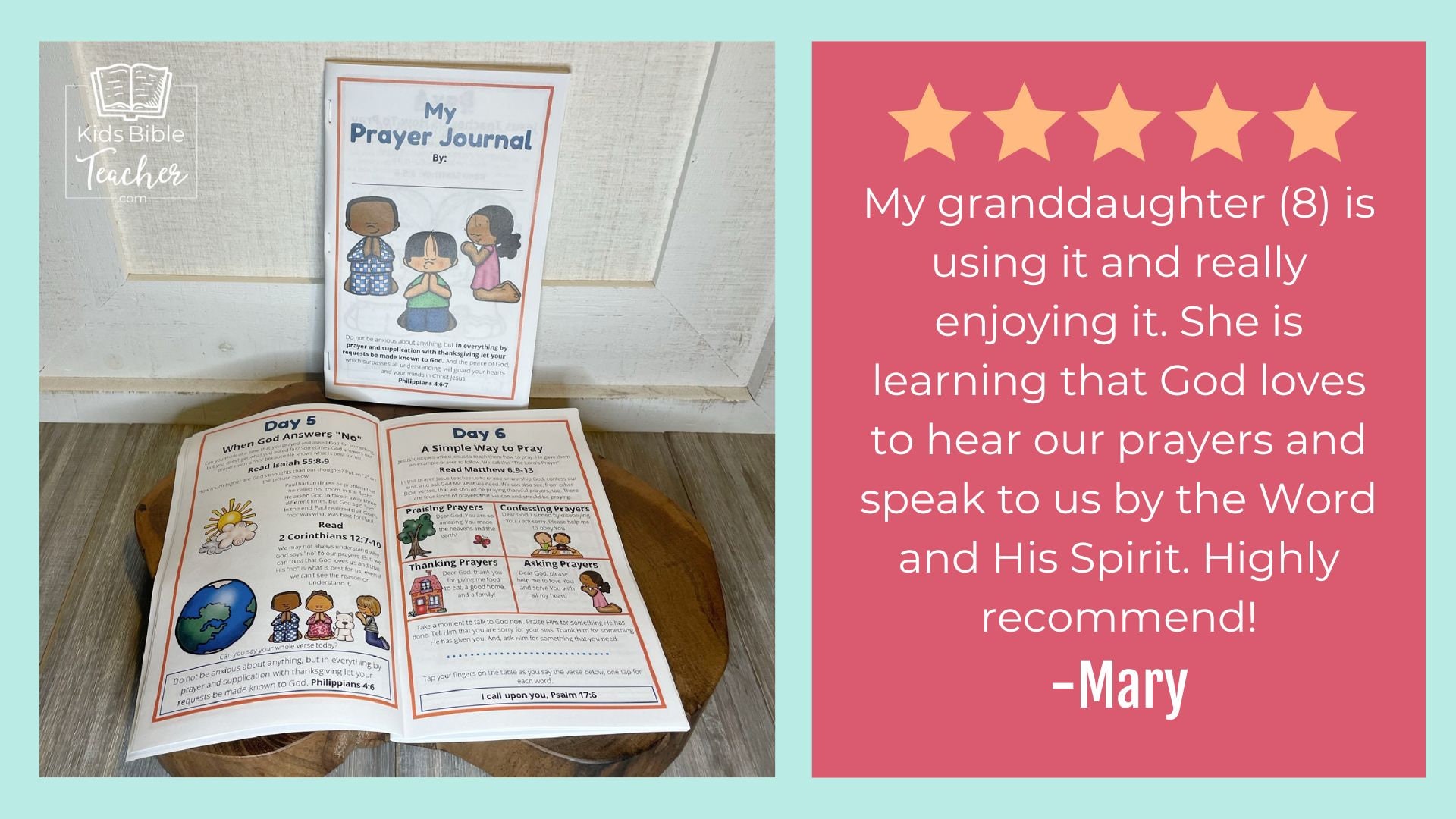 Prayer Journal Pages for Preschool Young Kids Sermon Notes Church ...