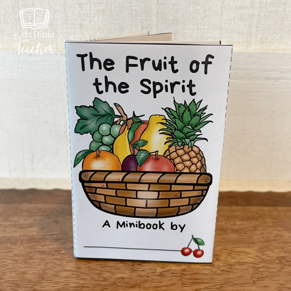 Fruit of the Spirit Mini Book Craft, Bible Craft for Kids, Holy Spirit ...