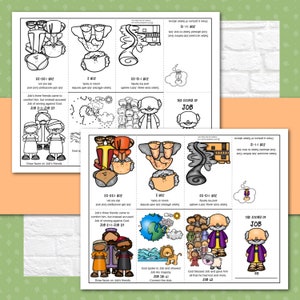 Job Bible Craft, Story of Job Bible Lesson, Christian Homeschool ...