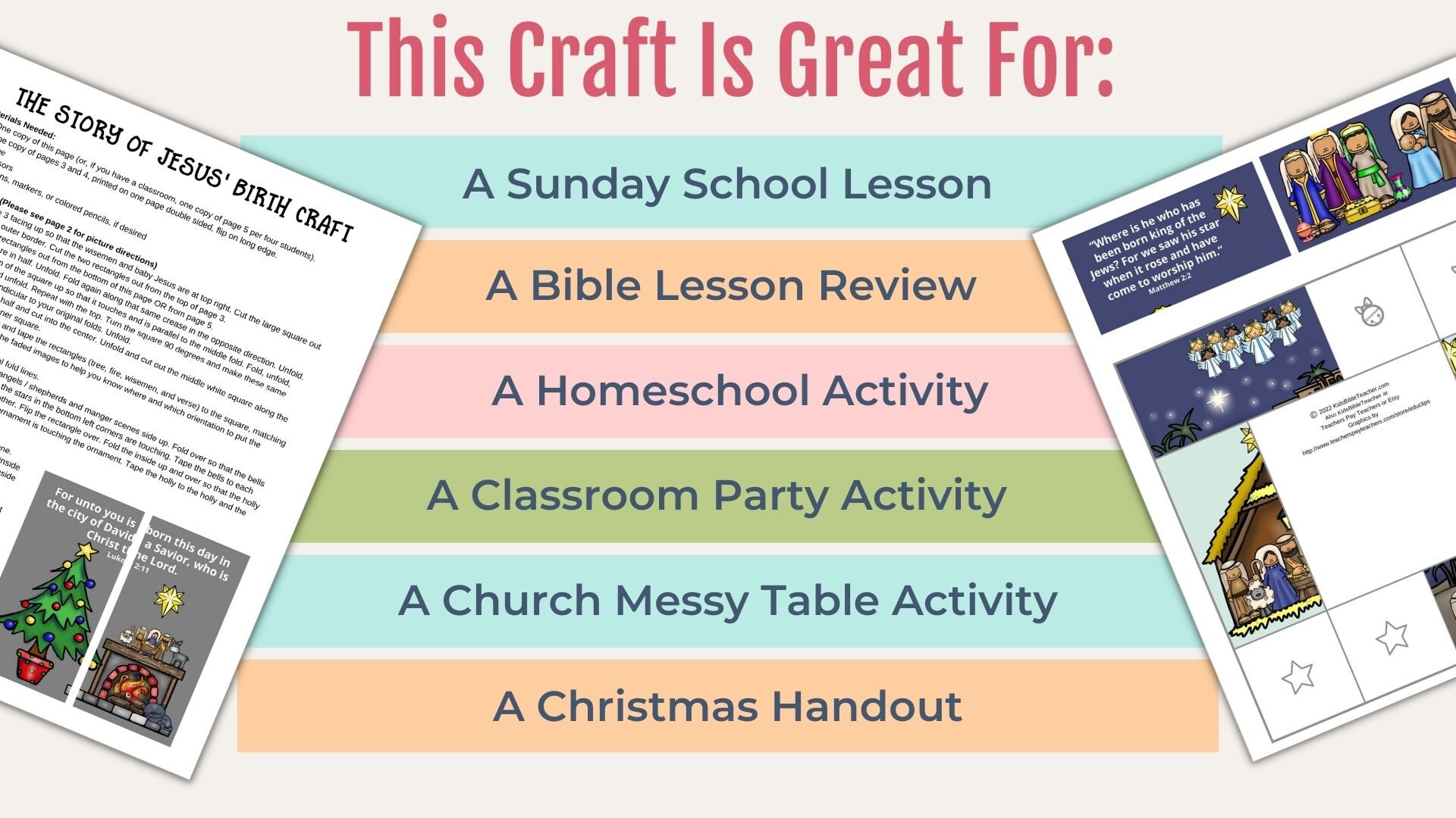 Story Of Jesus Birth Bible - Free Worksheets Printable