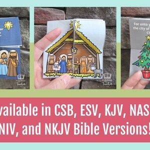 Story of Jesus Birth Bible Craft for Kids, Nativity Christmas Bible ...