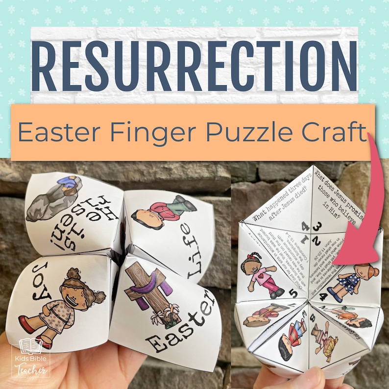 Easter Bible Craft Activity, Resurrection Sunday School Craft, Easter ...