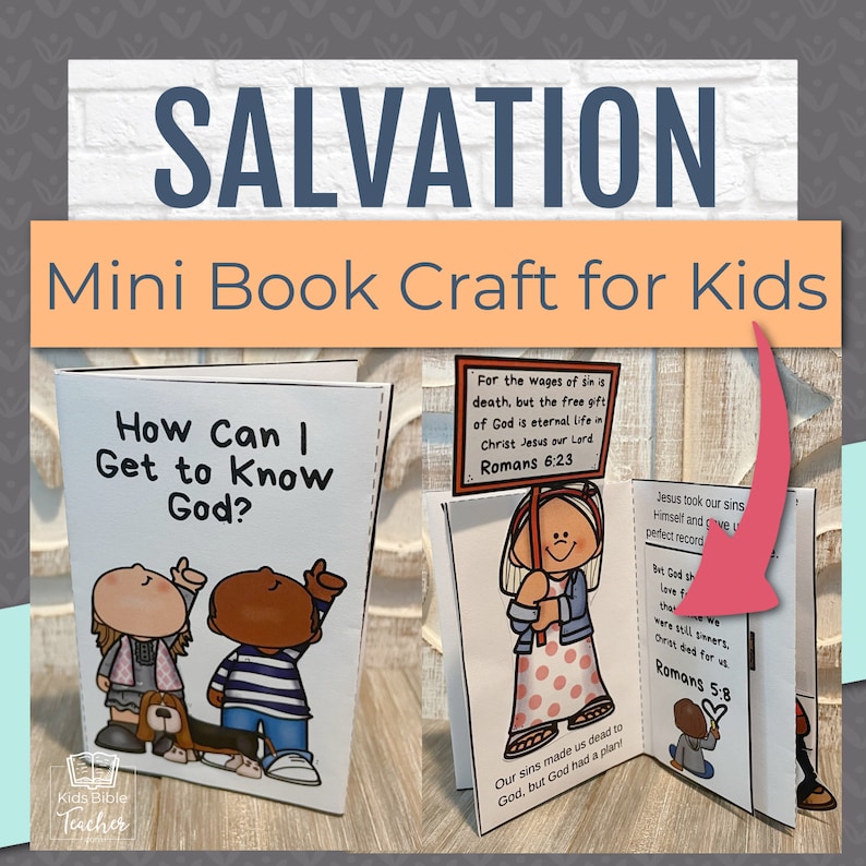 Get to Know God Craft Kit Mini Book for Kids Salvation Sunday School ...