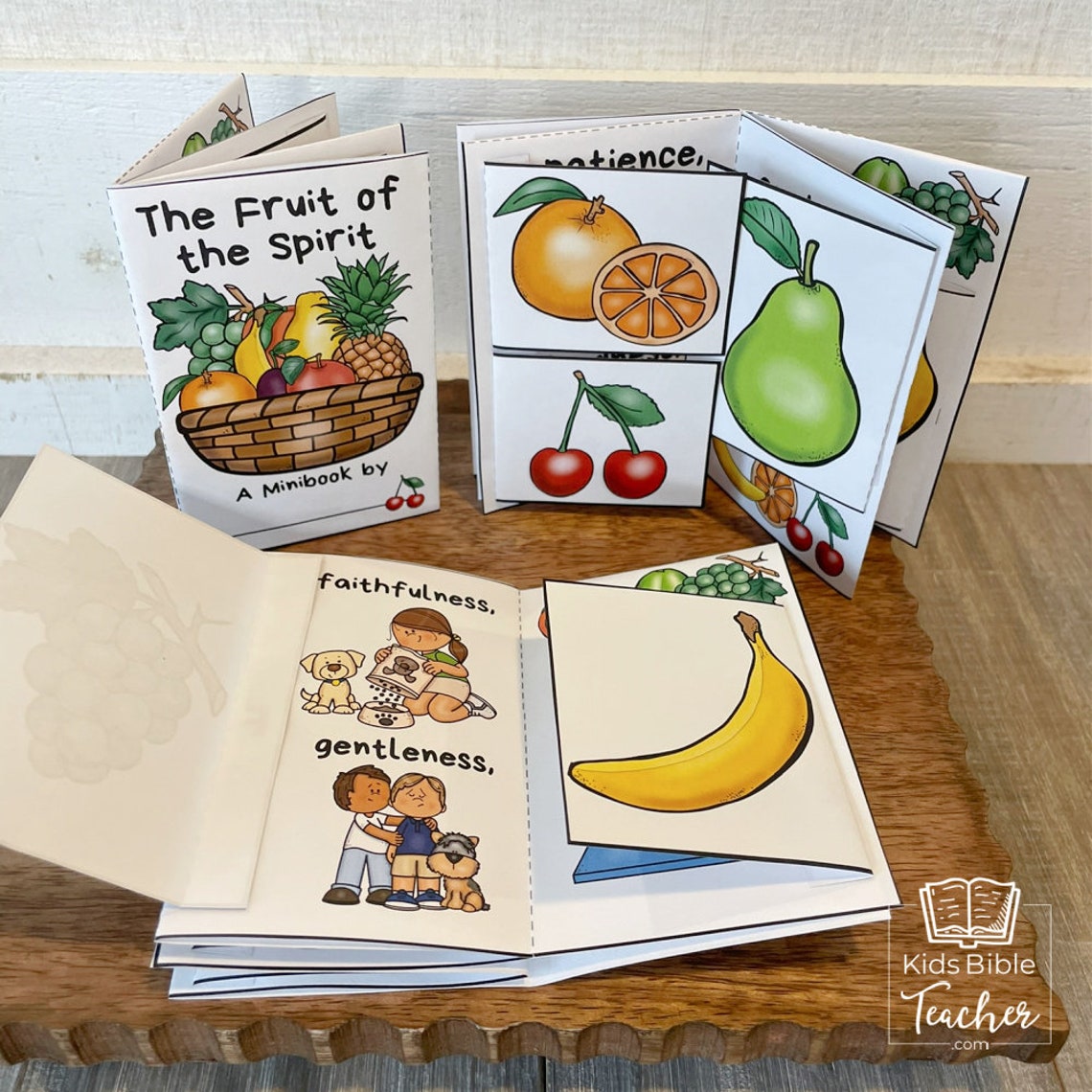 Fruit of the Spirit Mini Book Craft, Bible Craft for Kids, Holy Spirit ...