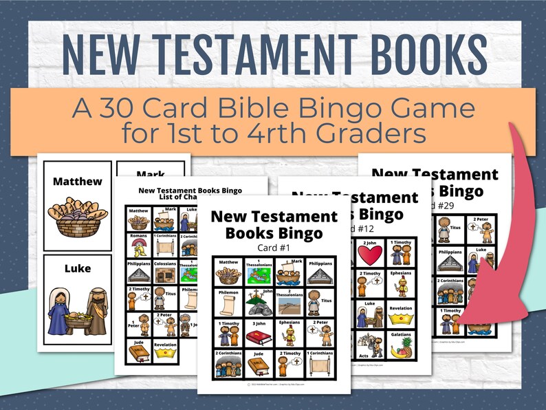 Bible Games Bingo, Bible Study Games, Bible Trivia, New Testament Game ...