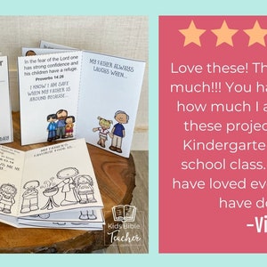 Father's Day Mini Book Craft, Biblical Father's Day Activity, Bible ...