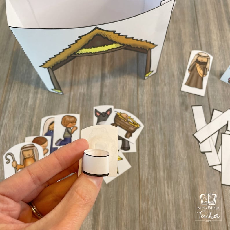 Story of Jesus Birth Sunday School Craft for Kids, Nativity Christmas ...