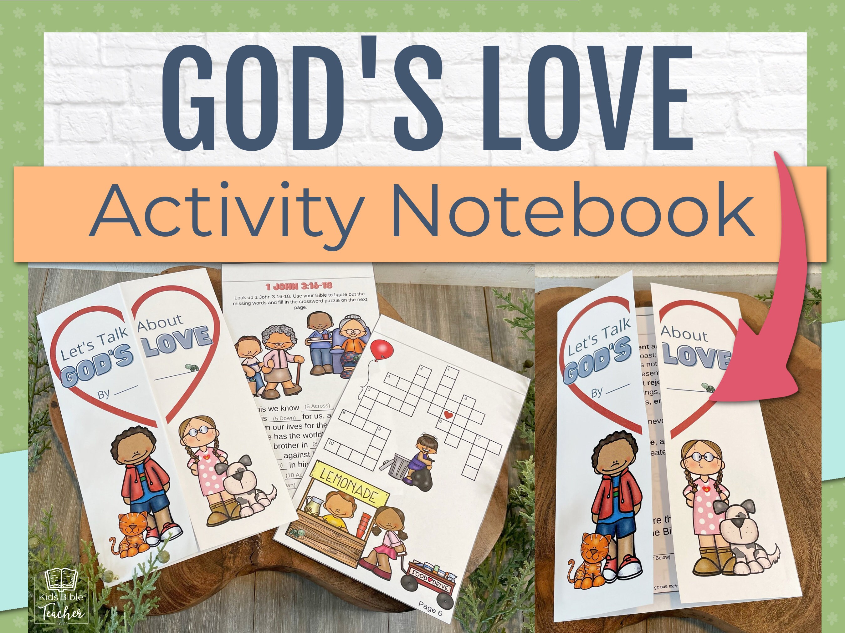Valentine's Day Bible Craft Activity Notebook, God's Love Bible ...