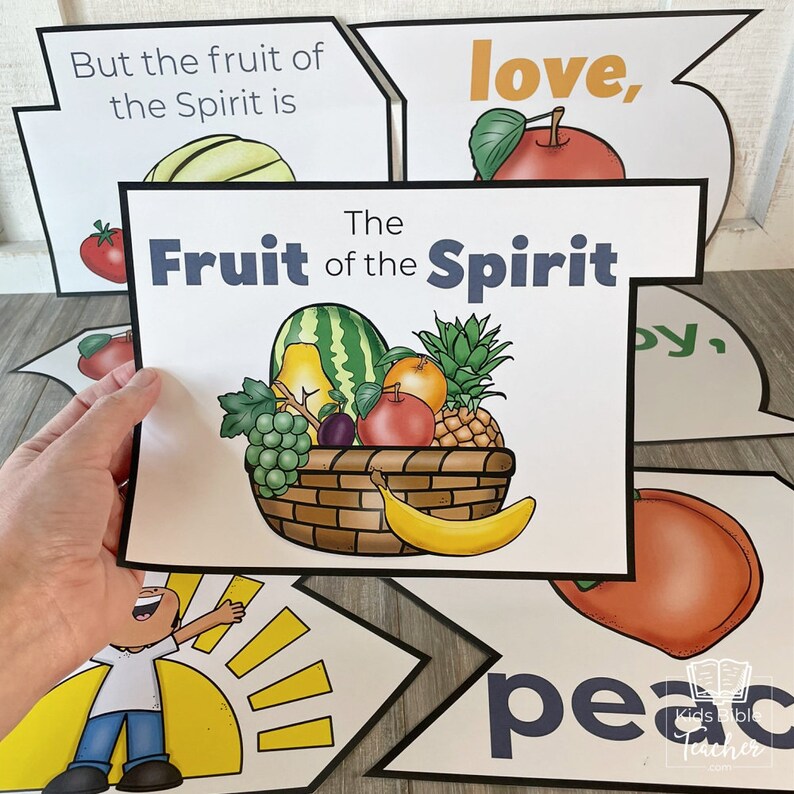 Fruit of the Spirit Bible Puzzle Bible Game for Kids Floor Puzzle ...