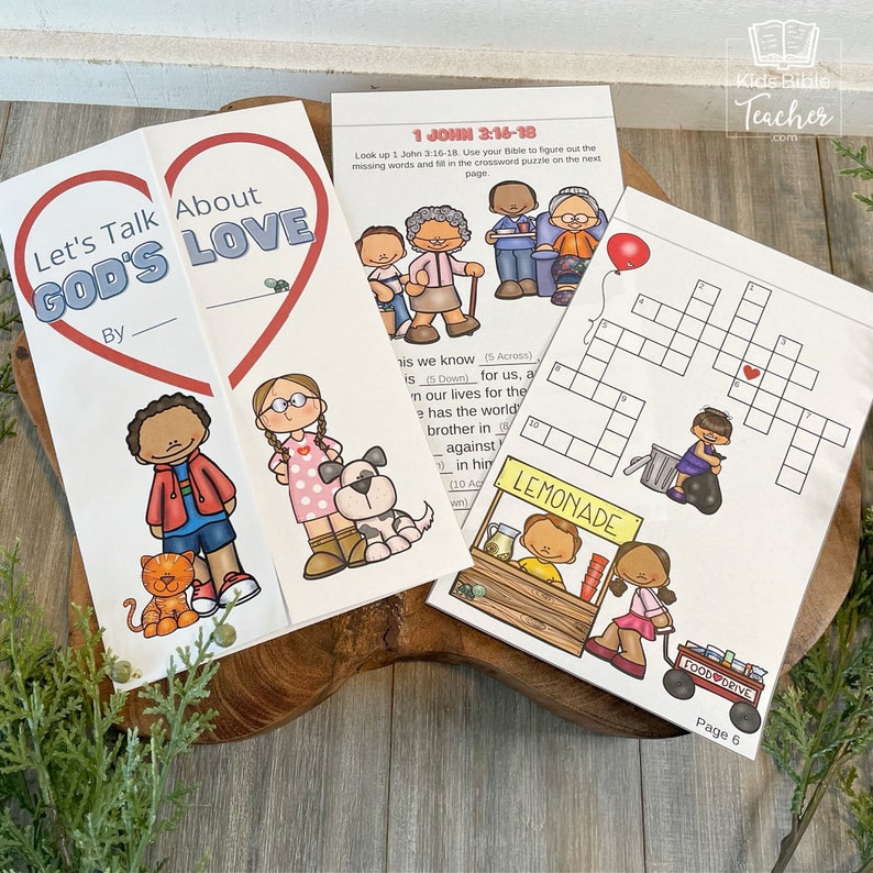 Valentine's Day Bible Craft Activity Notebook, God's Love Bible ...