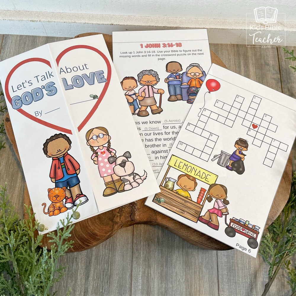 Valentine's Day Bible Craft Activity Notebook, God's Love Bible ...