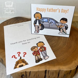Father's Day Cards for Kids, Printable Father's Day Gift for Children ...