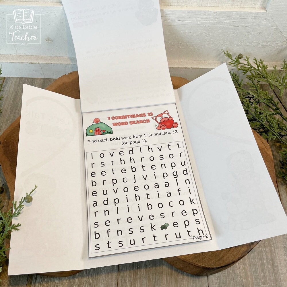 Valentine's Day Bible Craft Activity Notebook, God's Love Bible ...