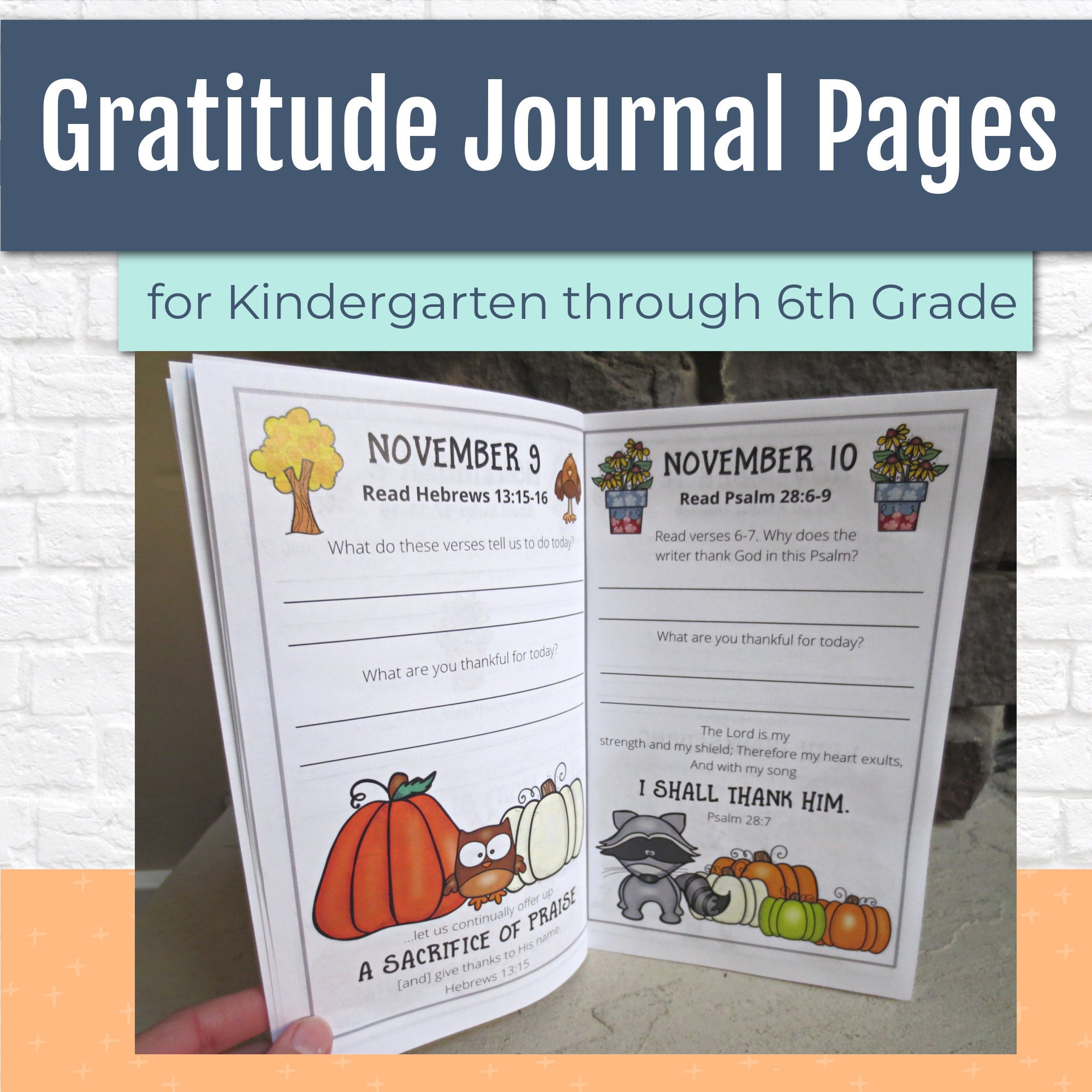 Kid's Gratitude Printable, Thanksgiving Bible Verse Lessons, Family ...