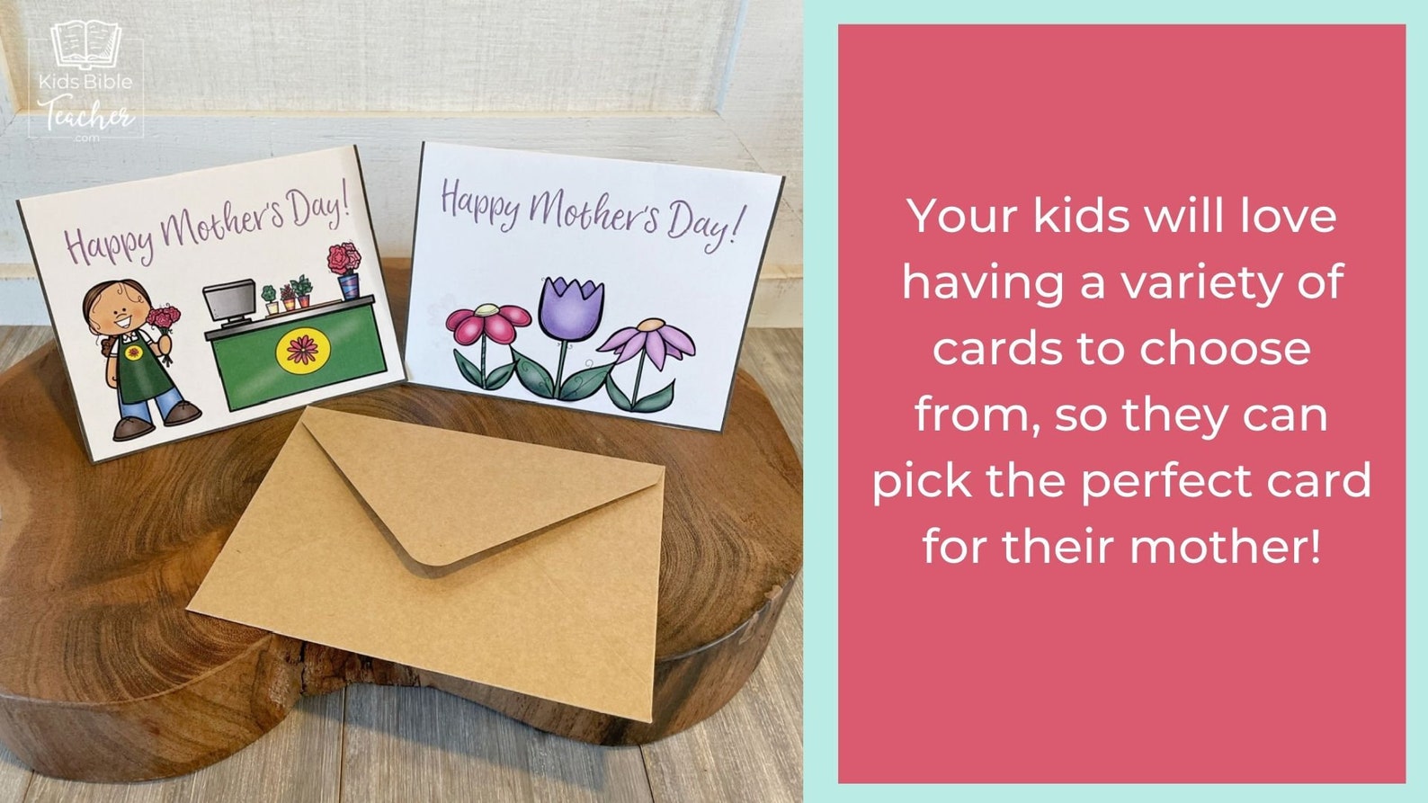 Mother's Day Cards for Kids, Printable Mother's Day Gift for Children ...