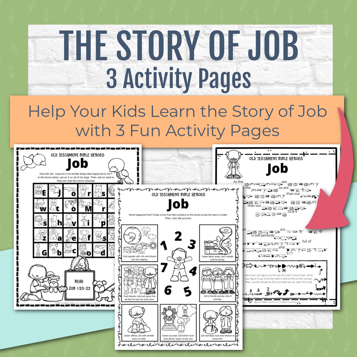 Story of Job Complete Lesson Pack, Homeschool Sunday School Teacher ...