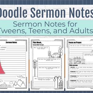 Sermon Notes for Boys, Worship Notes, Prayer Notes, Kid Bible Study ...