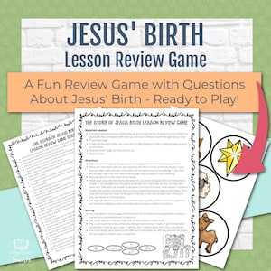 Story of Jesus Birth Bible Study for Kids, Nativity Christmas Bible ...