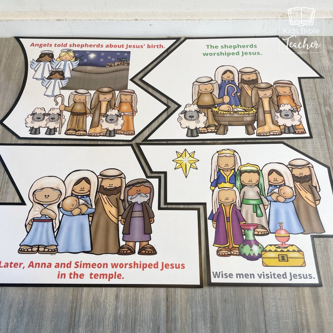 Jesus' Birth Teaching Lesson, Bible Puzzle, New Testament Bible Game ...