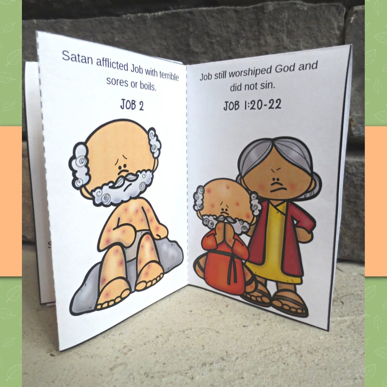 Job Bible Craft, Story of Job Bible Lesson, Christian Homeschool ...