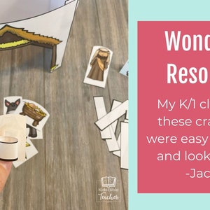 Story of Jesus Birth Sunday School Craft for Kids, Nativity Christmas ...