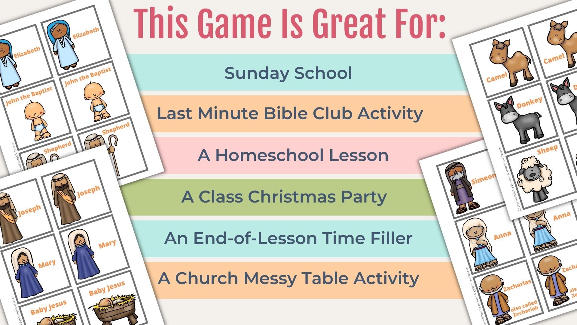 Jesus' Birth Bible Match Game, Nativity Christmas Bible Memory Game ...