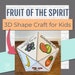 Fruit of the Spirit Paper Craft, Bible Activity for Kids, Holy Spirit ...