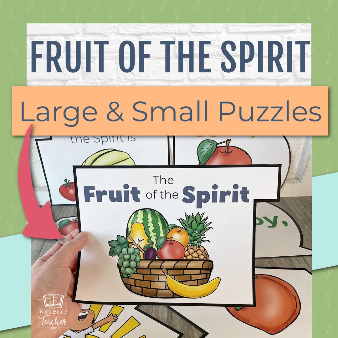 Fruit of the Spirit Bible Puzzle Bible Game for Kids Floor Puzzle ...