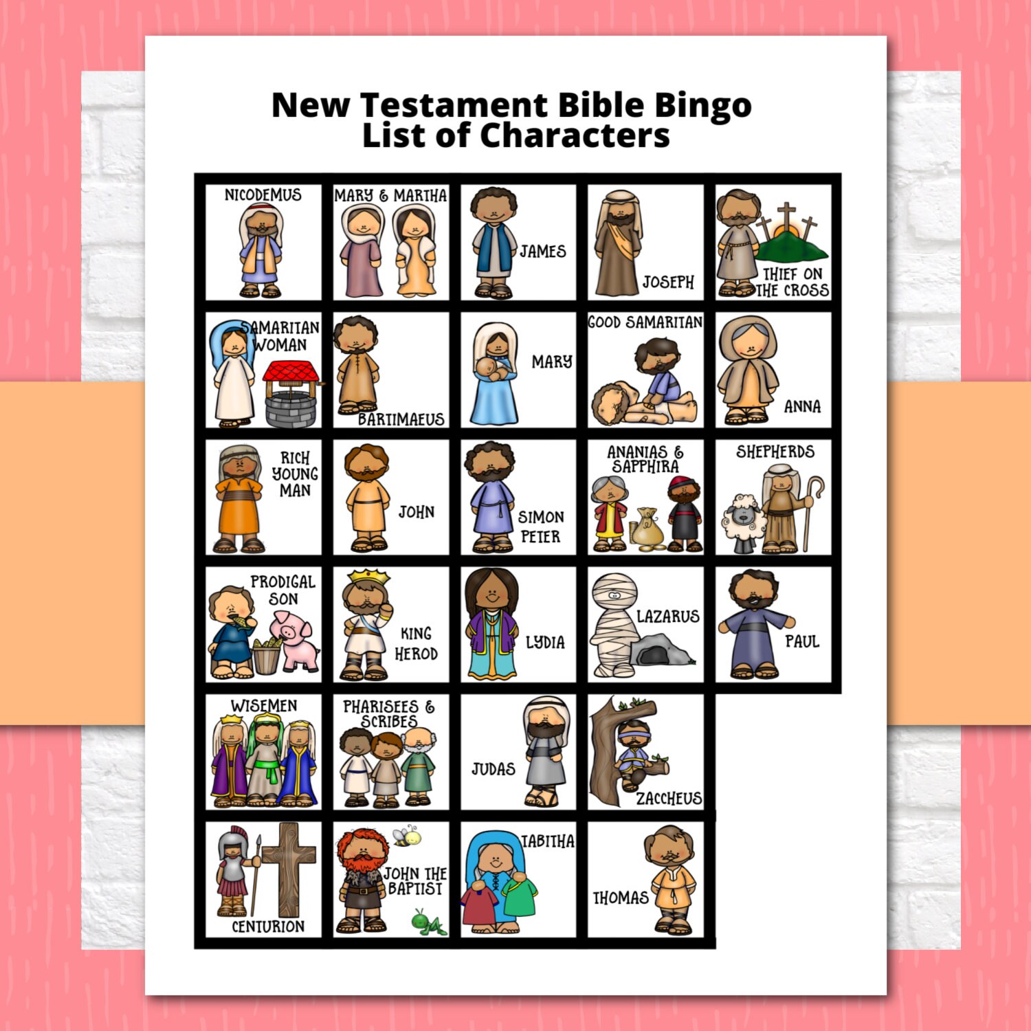 New Testament Bible Games Bingo, Bible Study Games, Bible Trivia, New ...
