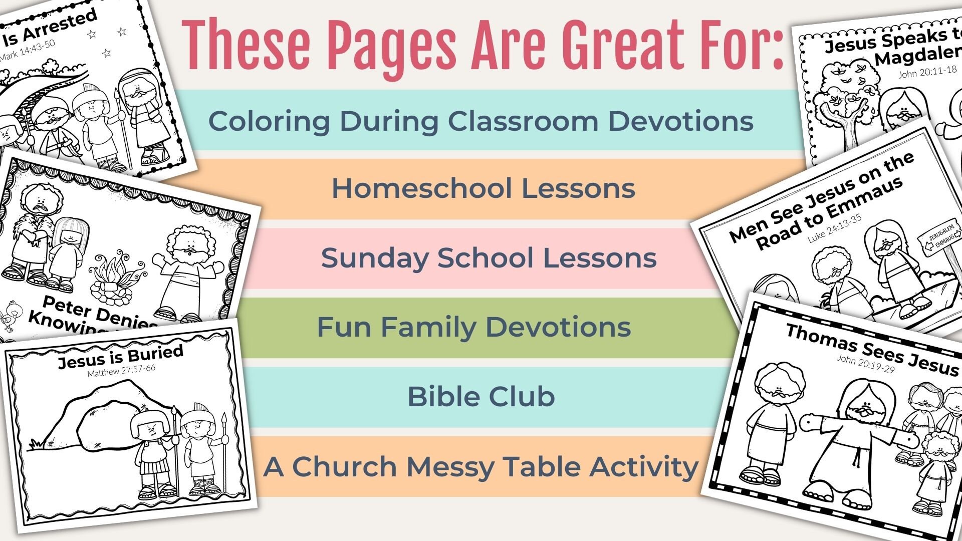 Easter Bible Activity Pages, Resurrection Sunday School Craft, Easter ...