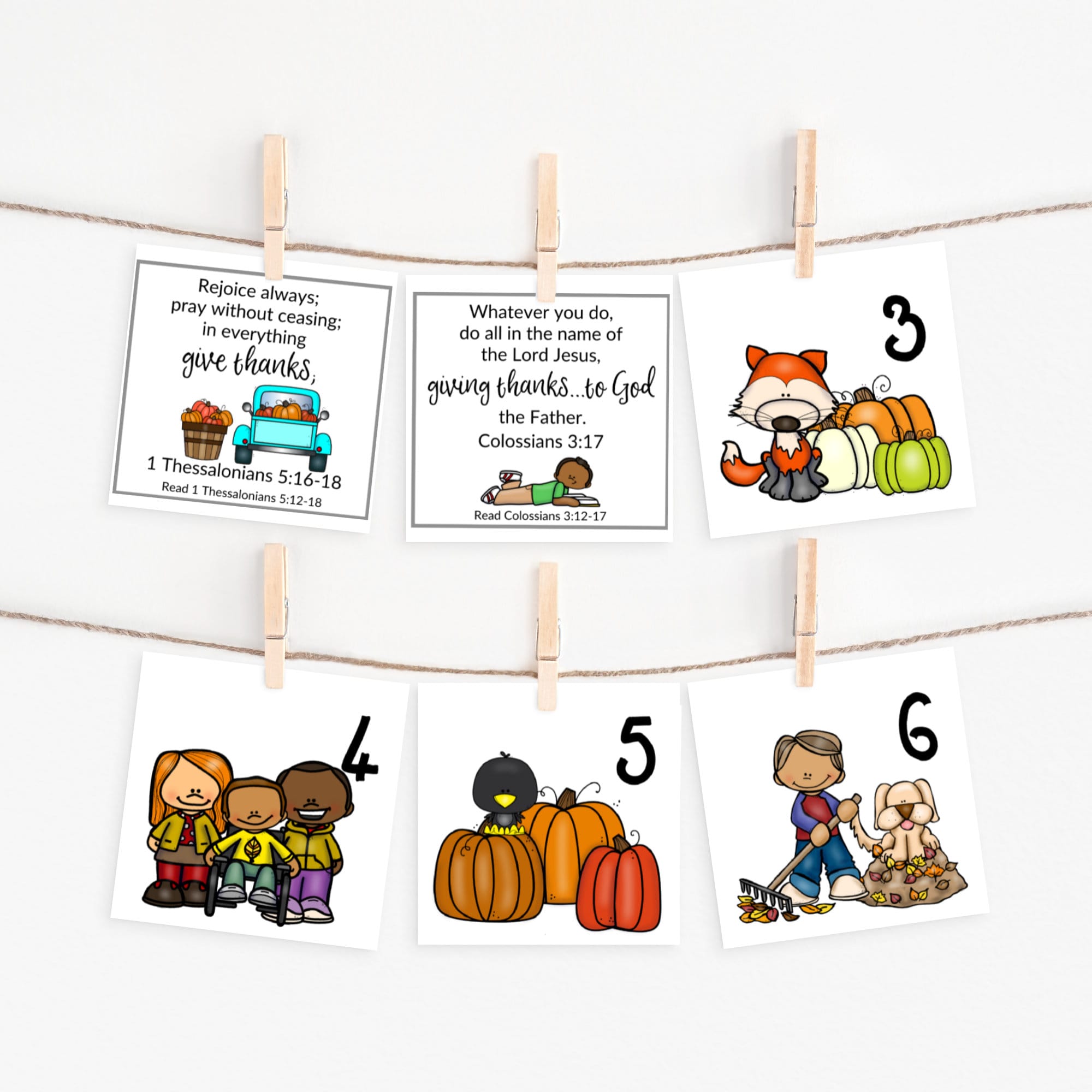 Thanksgiving Calendar Cards, Printable Thanksgiving Bible Verse ...