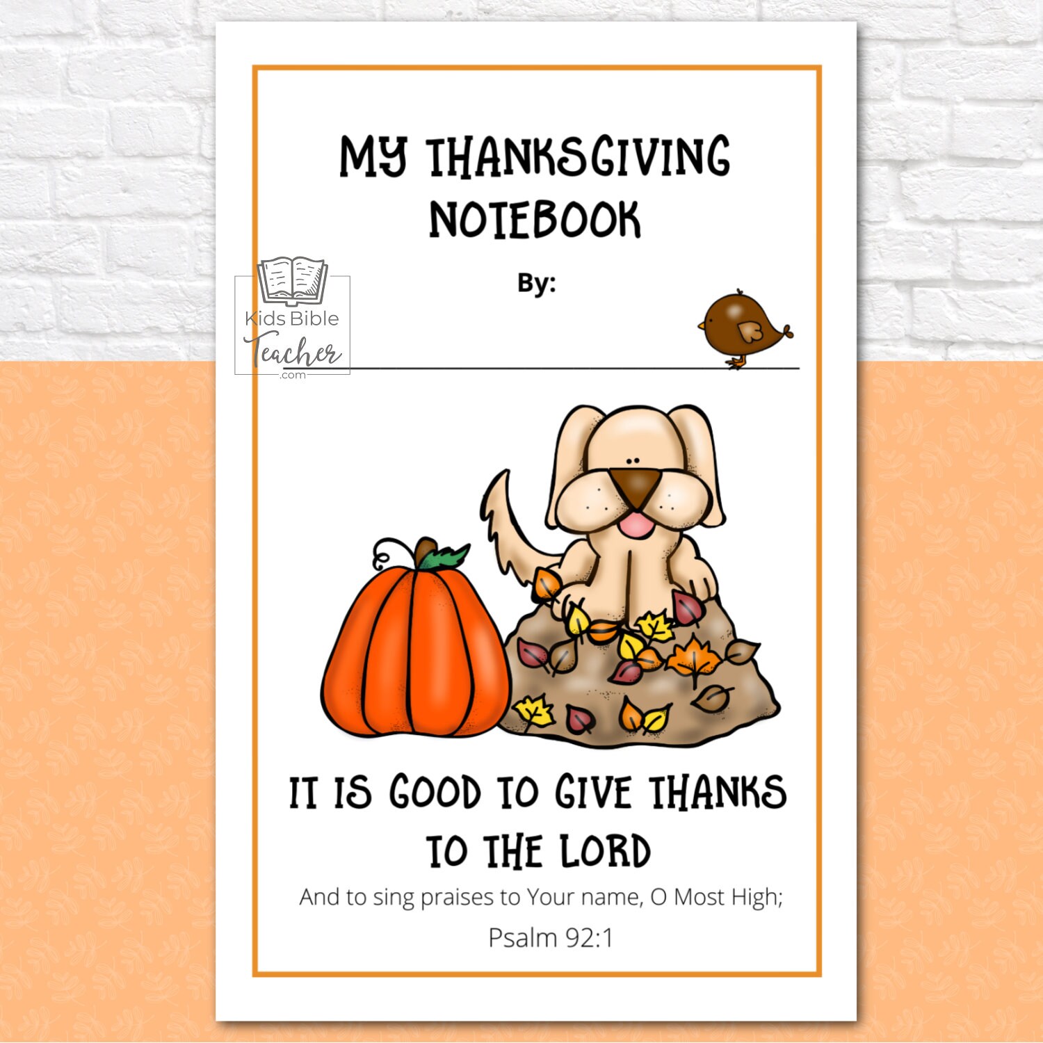 Kid's Gratitude Printable, Thanksgiving Bible Verse Lessons, Family ...