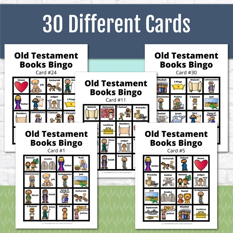 Bible Games Bingo, Bible Study Games, Bible Trivia, Old Testament Game ...