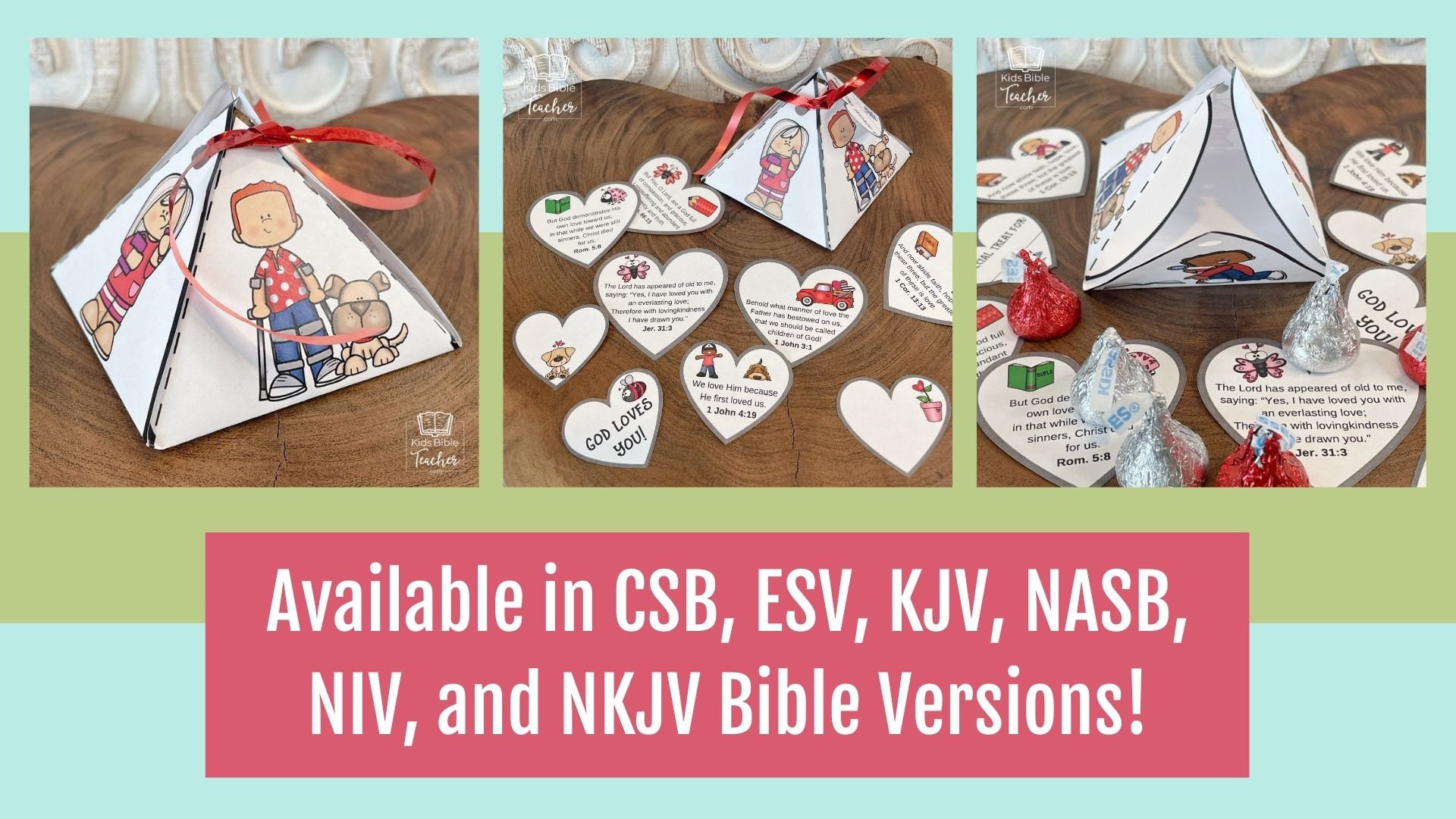 Valentine's Day Bible Treat Box Craft, Sunday School God's Love ...