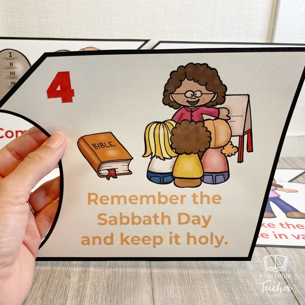 10 Commandments Bible Activity, Bible Puzzle, 10 Commandments Game for ...