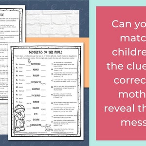 Mother's Day Activity Pages, Church Mother's Day Notebook, Bible Verses ...