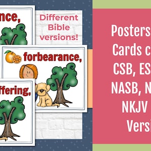 Fruit of the Spirit Teaching Poster Downloads for Kids Elementary Bible ...