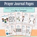 Prayer Journal Pages for Preschool Young Kids Sermon Notes Church ...