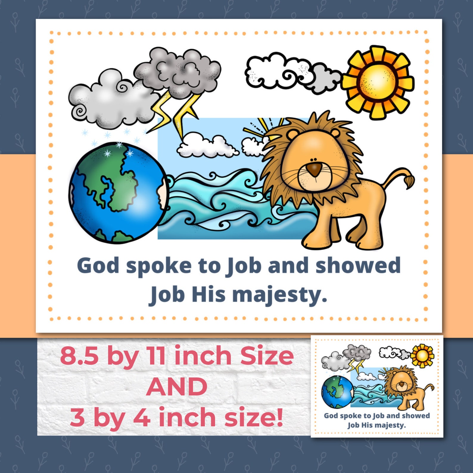Job Bible Story Craft, Story of Job Bible Lesson, Christian Homeschool ...