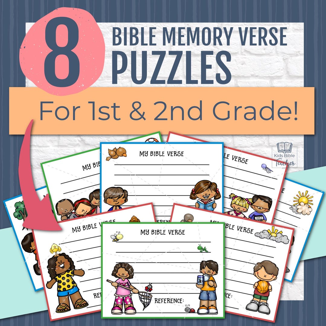 Bible Story Memory Game Elementary, Bible Story Teaching Craft, Kids ...