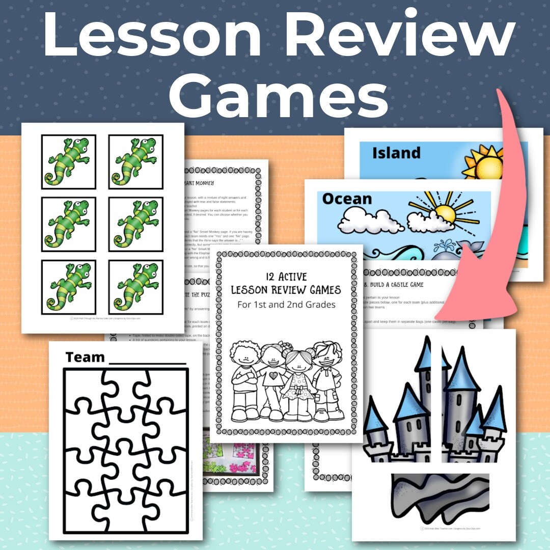 Bible Teacher's Printable Resource Bundle for 1st and 2nd Grade, First ...